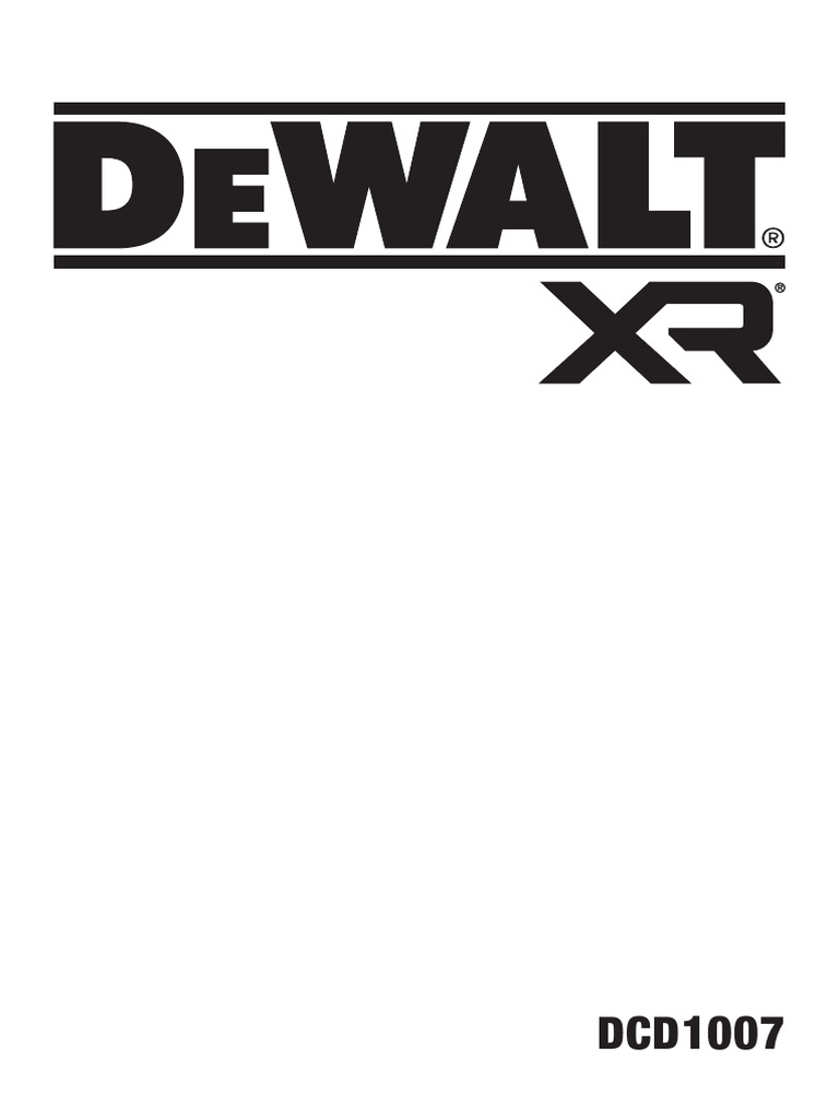 DCD1007 | PDF | Drilling | Drill