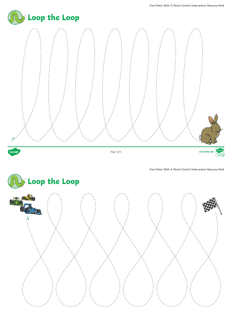 Loop The Loop Activity Sheets | PDF