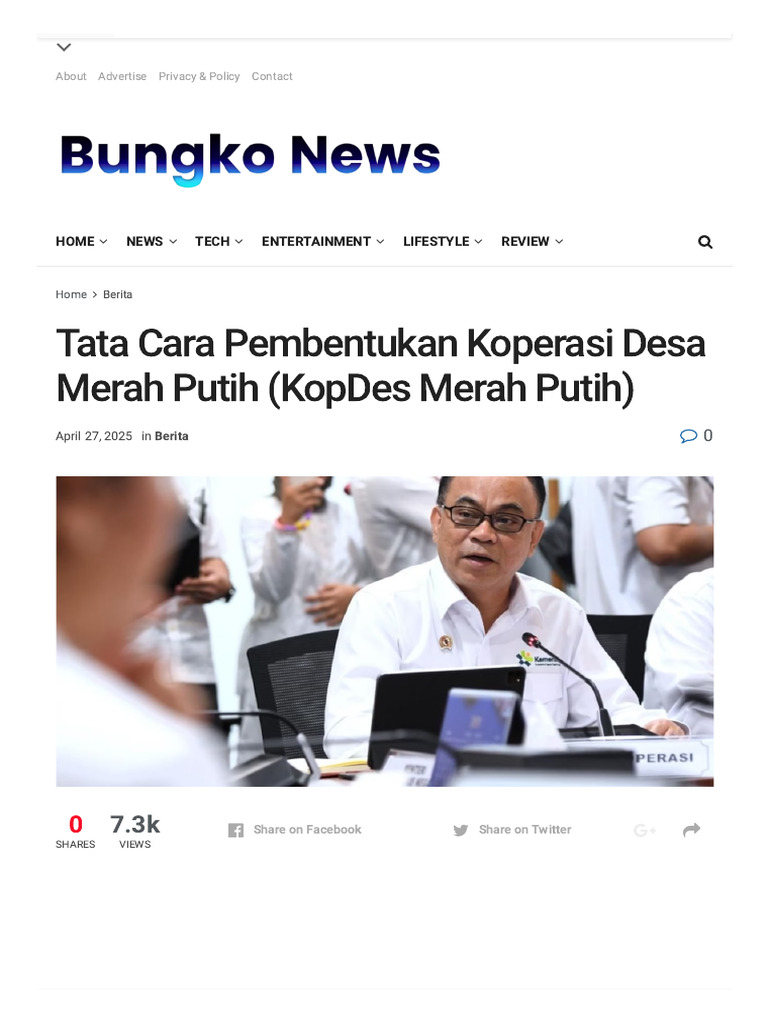 Tata Cara Pembentukan Koperasi Desa Merah Putih (KopDes Merah Putih) – Bungko News | PDF