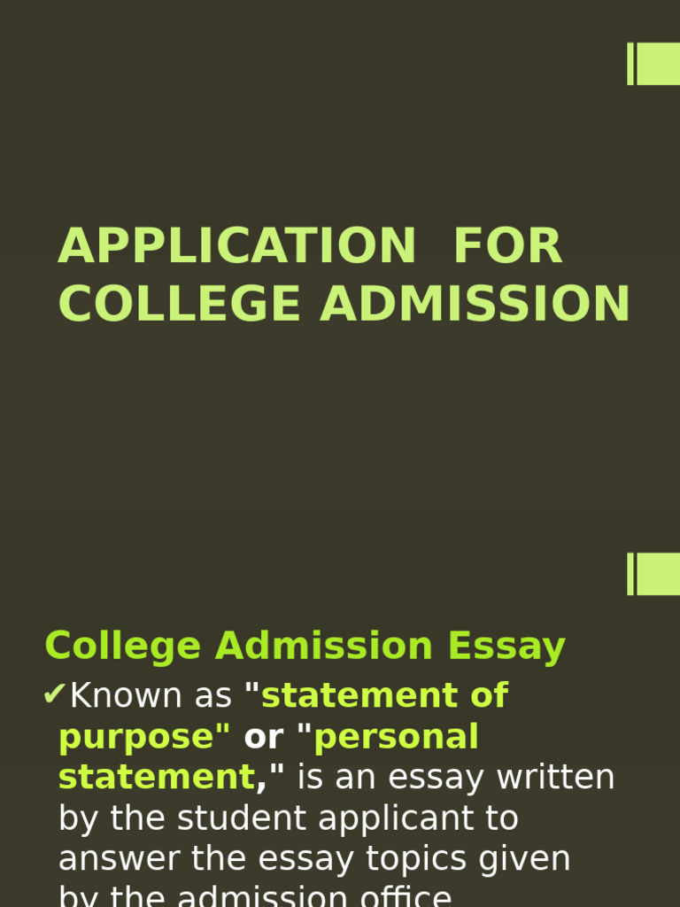 Writing For College Admission | PDF | Résumé | Paragraph