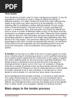 Tender Checklist | PDF | Business