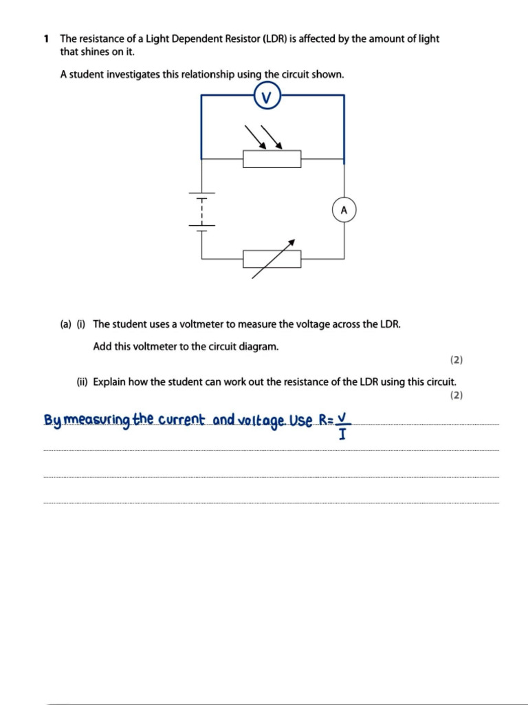 Electricity Edexcel IGCSE Physics | PDF | Resistor | Electric Current