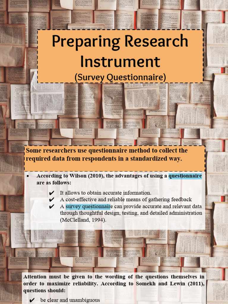 PDF Document Research Instrument | PDF | Questionnaire | Survey Methodology