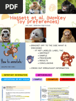 Primate Study on Toy Preferences | PDF