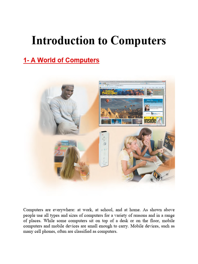 Introduction to Computer Basics | PDF | Computer Data Storage | Random Access Memory