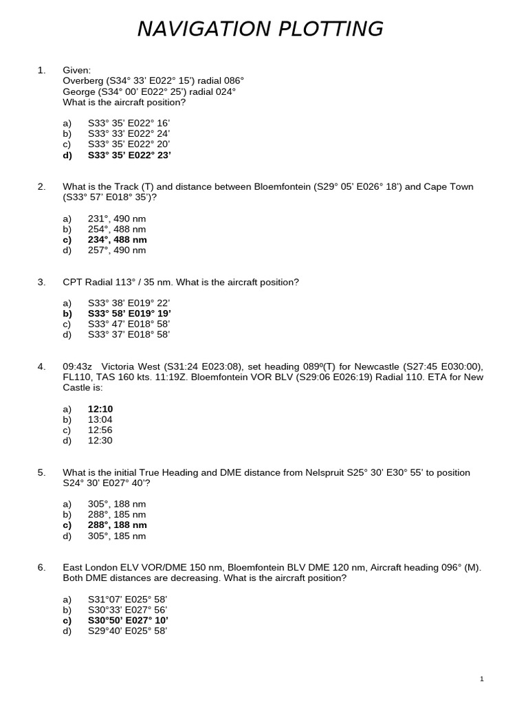 Nav Plotting | PDF | Avionics | Navigation