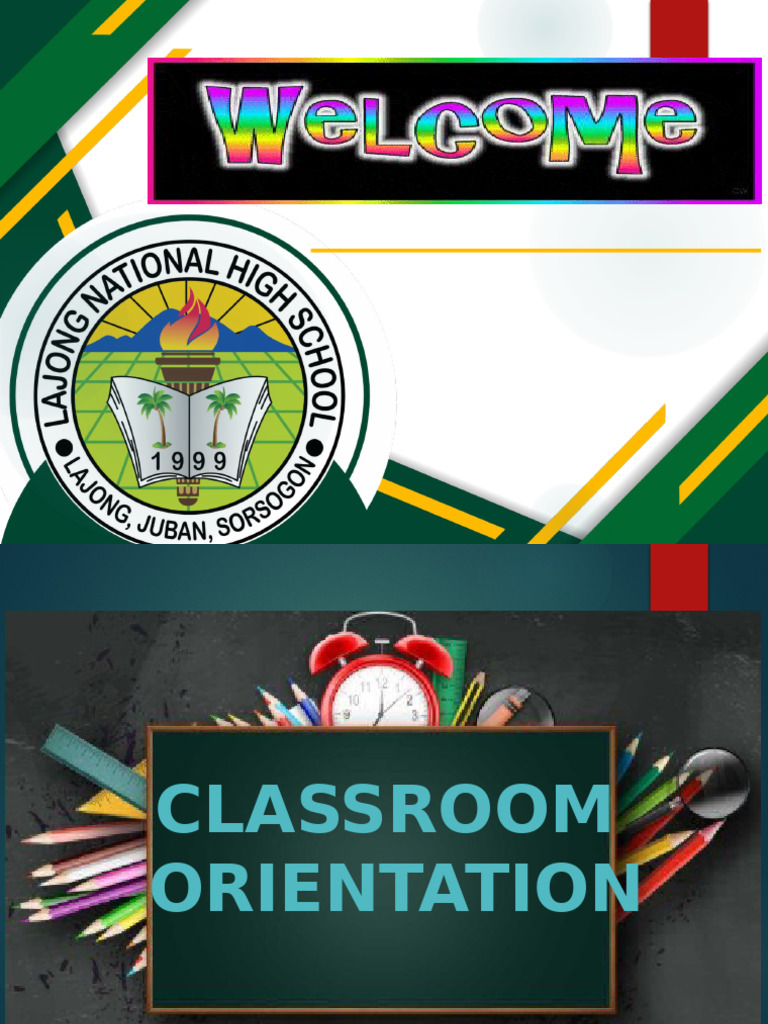 Classroom Orientation | PDF