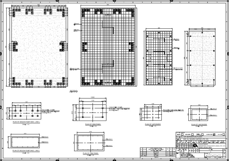 0-11550-600-016 Rev-2 Process Building Cold Box Pedestal & Foundation Details - (Sh-02) | PDF