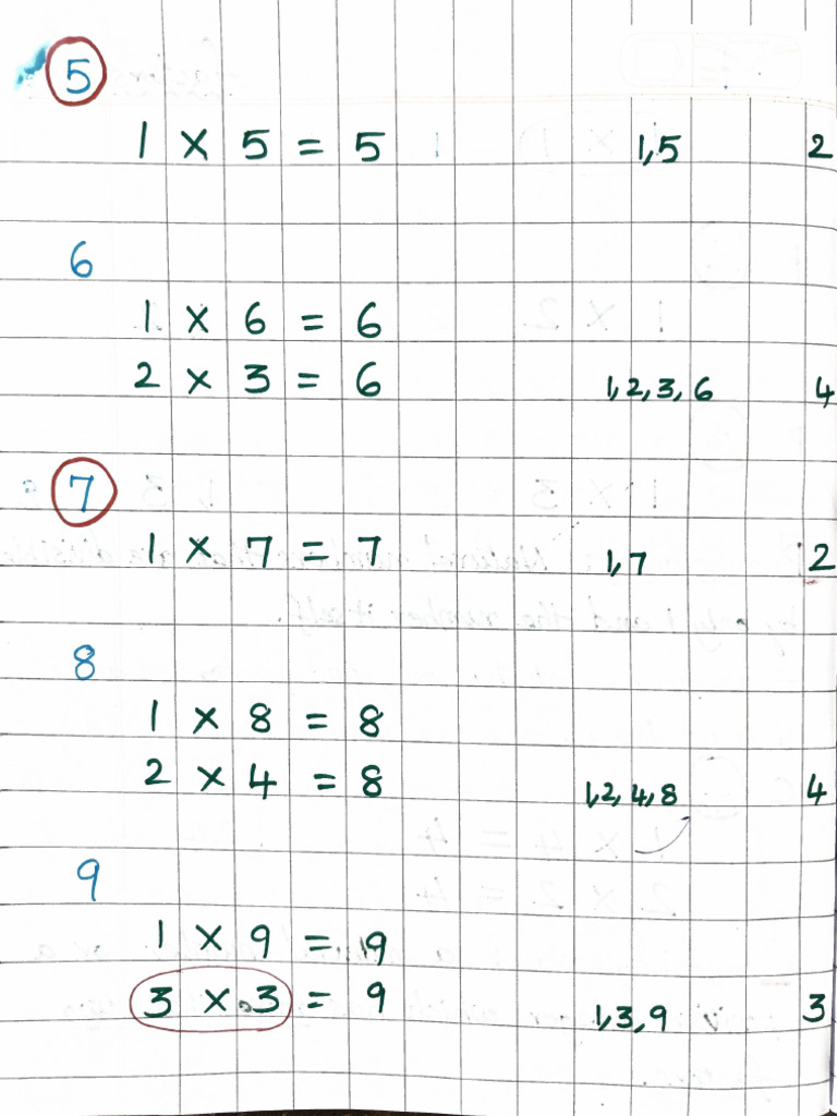 Basics of Mathematics (Examples of Factors) | PDF