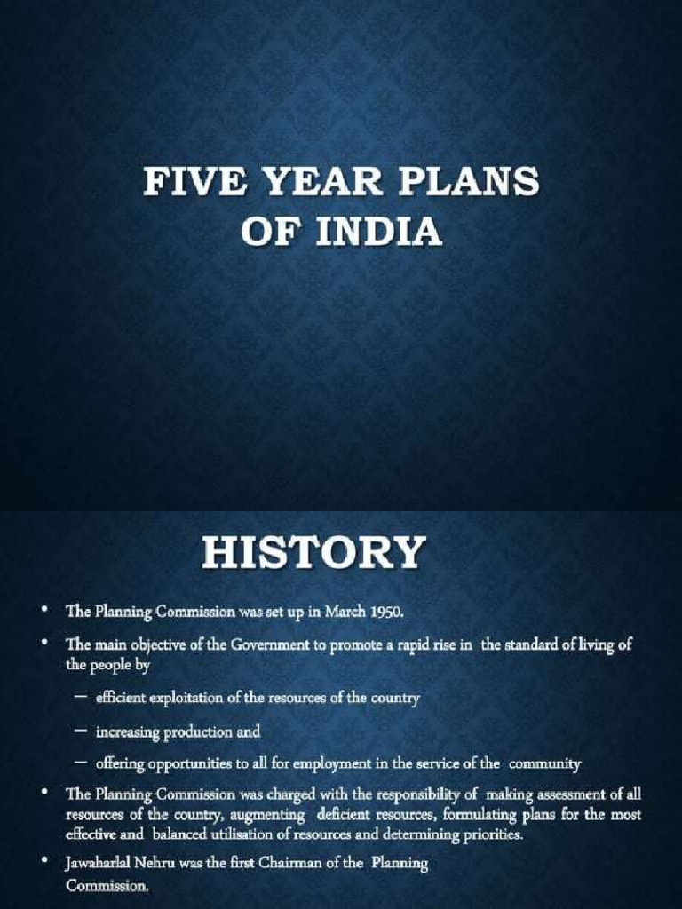 Five Years Plan | PDF