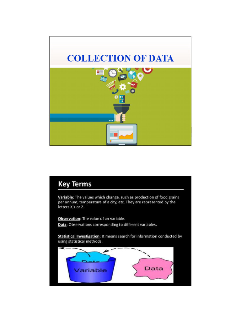 Class XI Statistics Data Collection | PDF
