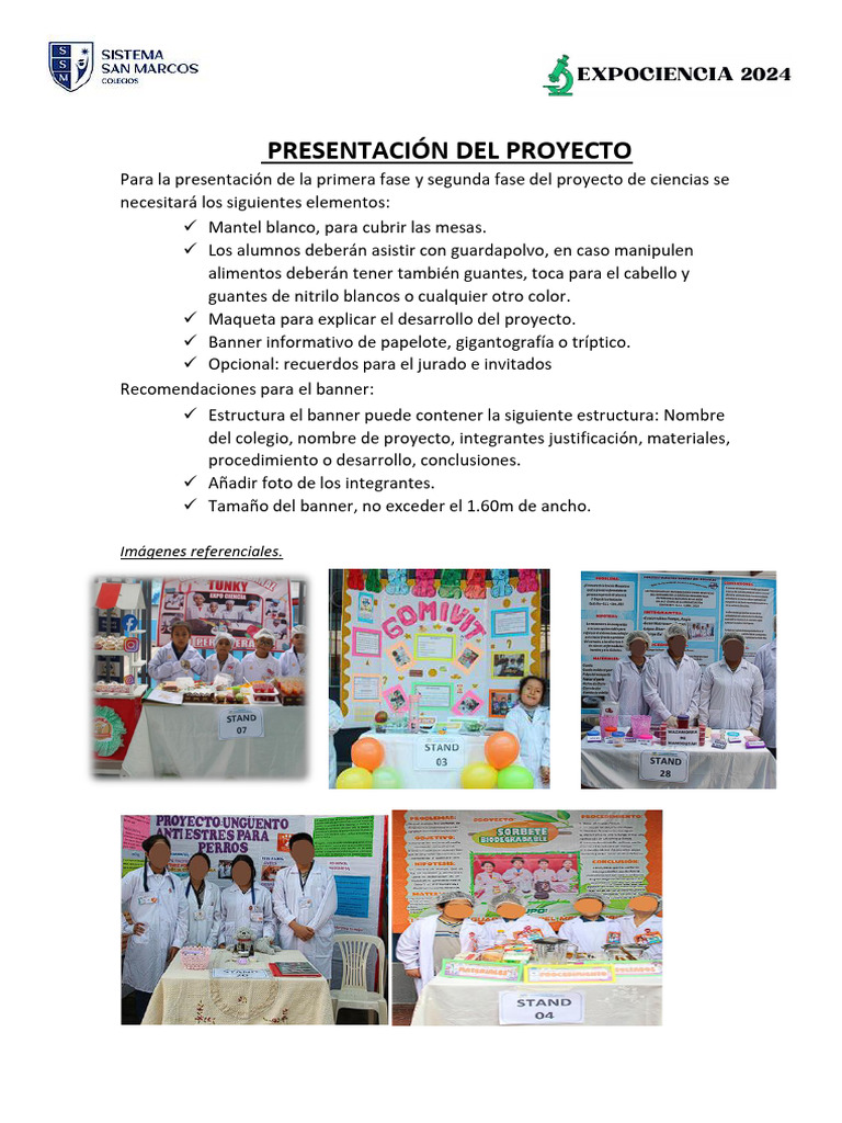 Especificaciones para La Expoferia | PDF