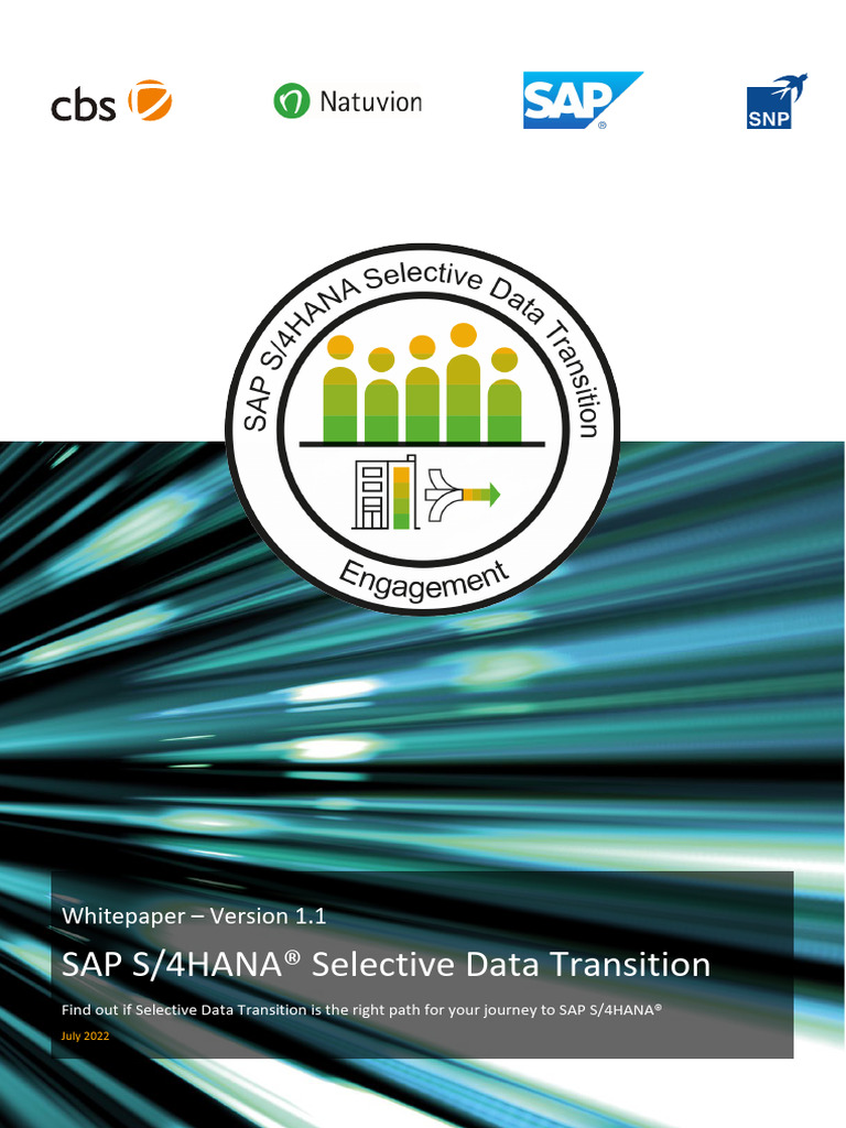 Whitepaper SAP S4HANA Selective Data Transition | PDF | Cloud Computing ...
