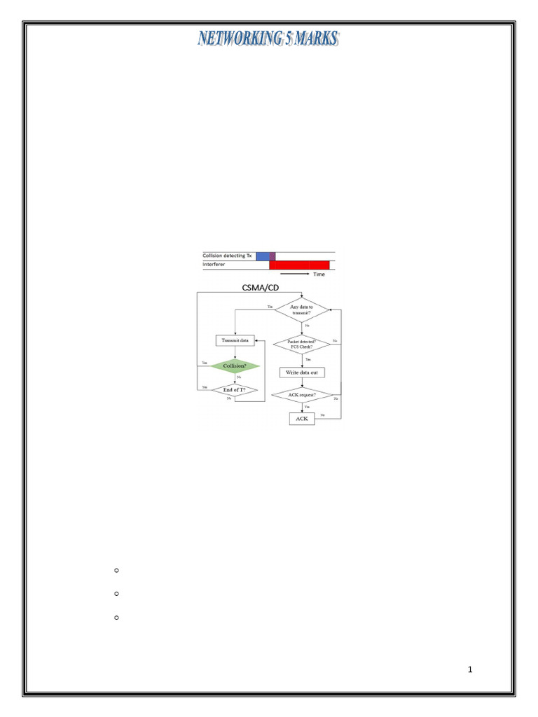 Networking 5 Marks Questions | PDF | Network Congestion | Computer Network