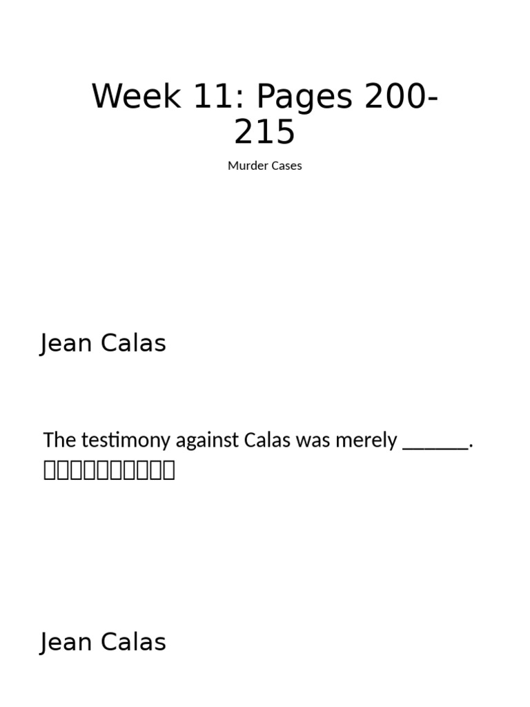 Week 11. The Crime Book. Student. Read Pages 200-215 and Answer The PPT ...