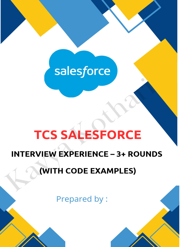 TCS Salesforce Interview Round 2025 | PDF | Computer Programming | Software Engineering