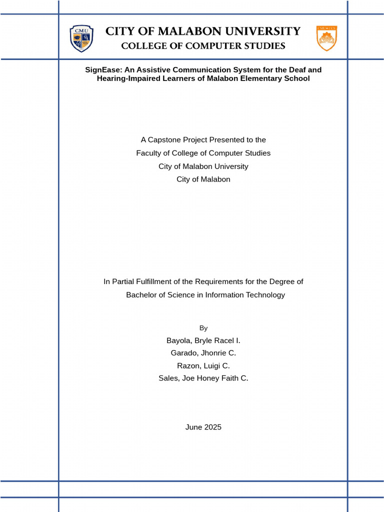 Capstone 1. Signlang | PDF | Sign Language | Graphics Processing Unit
