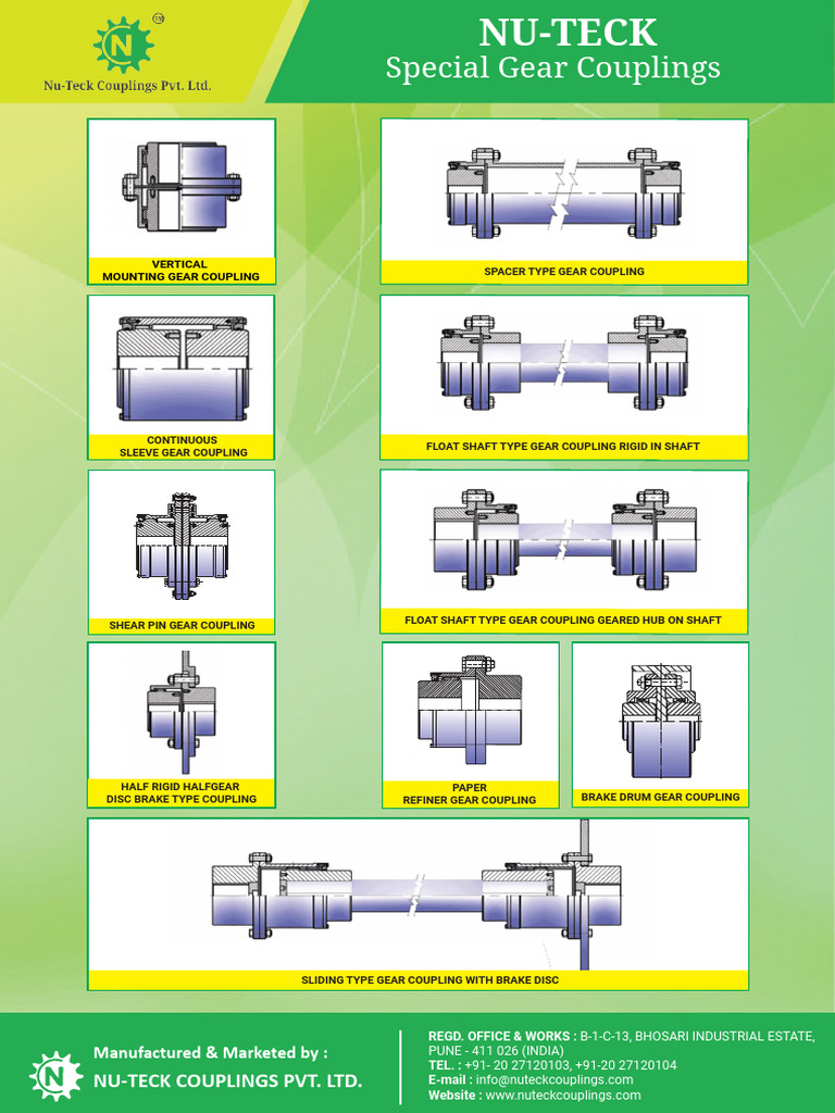 Nu-Teck Gear Couplings Catalogue | PDF