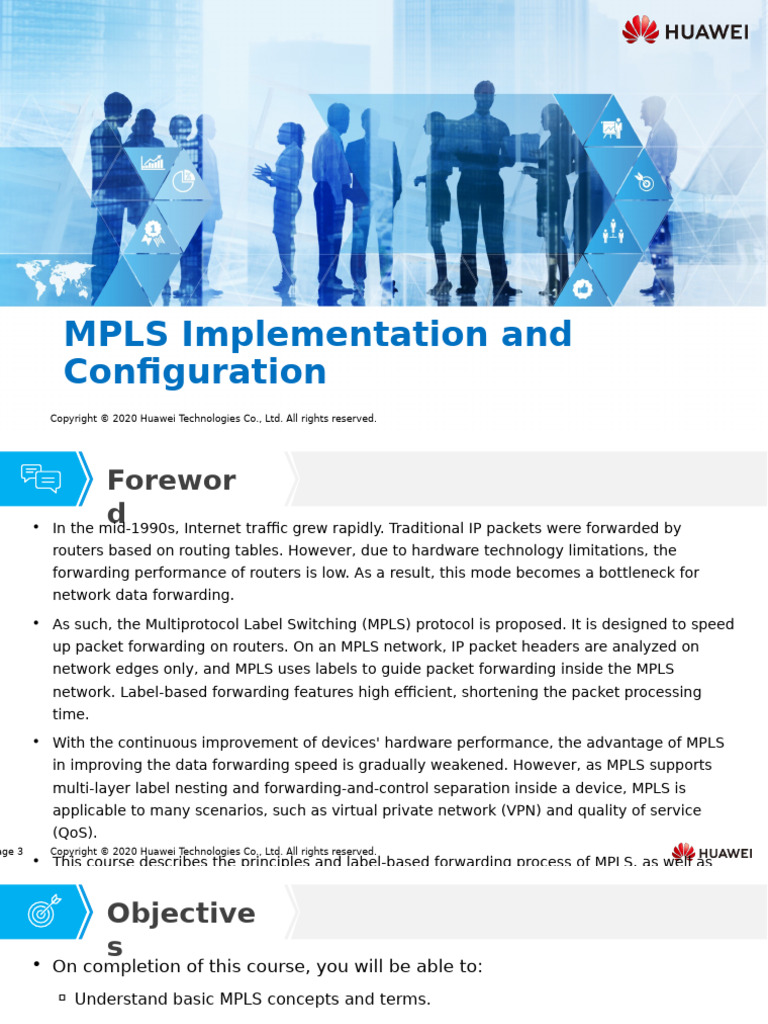 01 MPLS Implementation and Configuration | PDF | Networking | Multiprotocol Label Switching