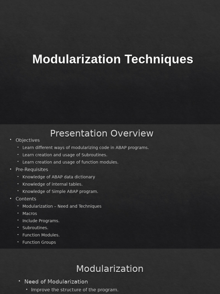 04 Modular Ization | PDF | Parameter (Computer Programming) | Computer Program
