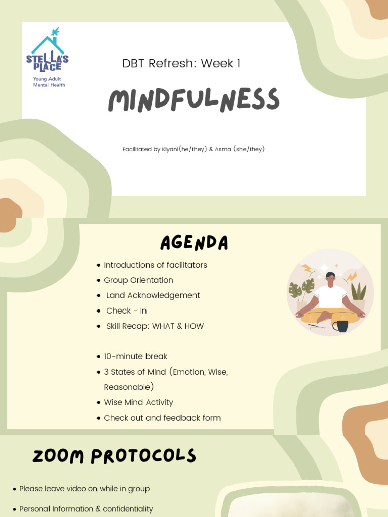 DBT Refresh - Mindfulness-1 | PDF | Dialectical Behavior Therapy | Mental Health