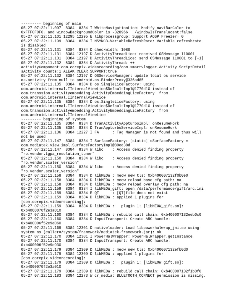 Logcat 1748301731076 | PDF | Software | Computer Libraries