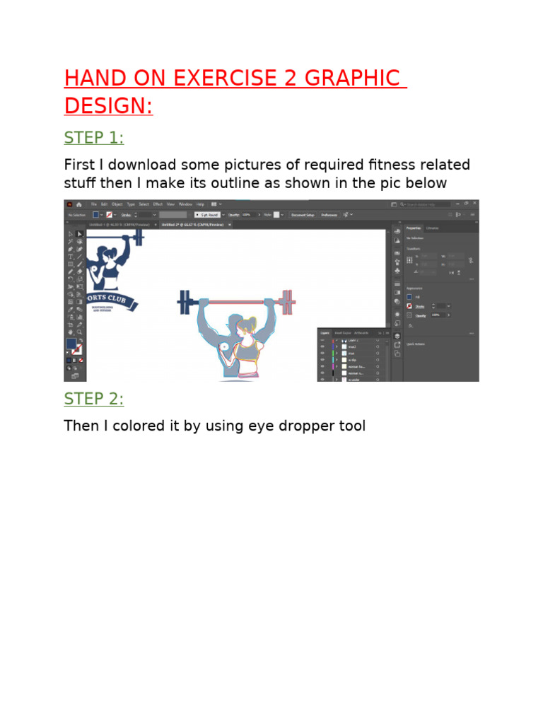 Fitness Graphic Design Tutorial | PDF