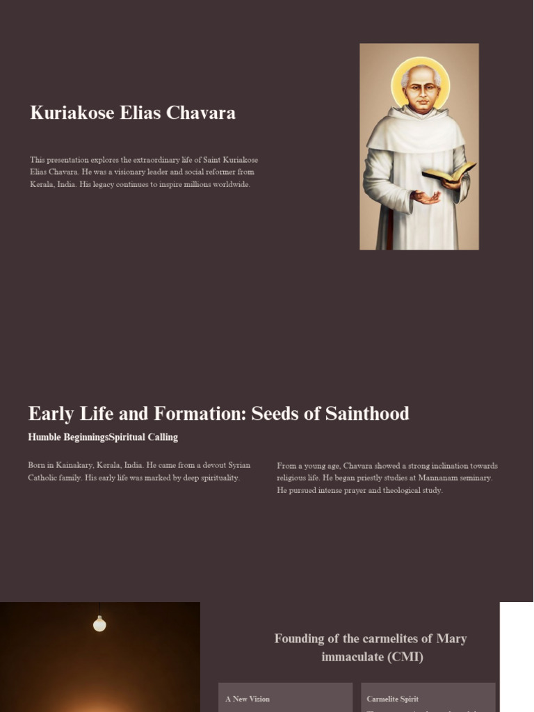 Kuriakose Elias Chavara A Saint For Our Times - PDF 20250612 004912 ...