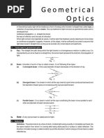 Geometrical Optics Complete Notes | PDF