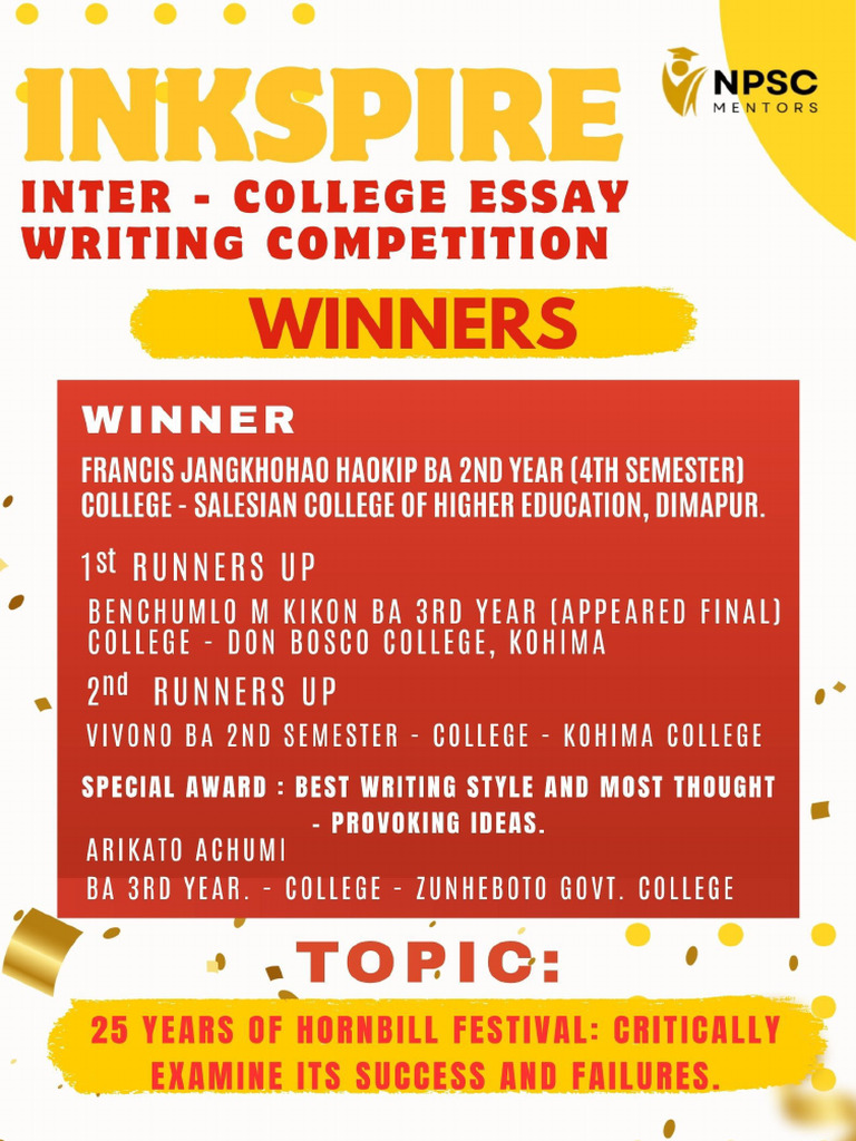 NPSC Winners & Essays | PDF