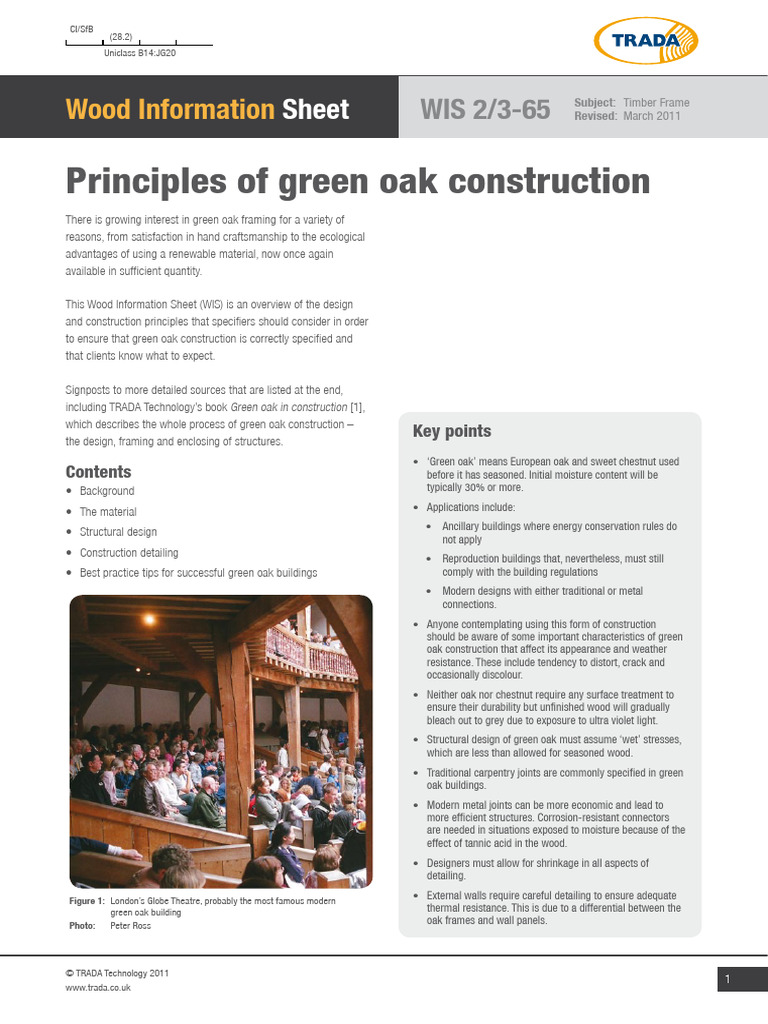 Green Oak Construction Principles Guide | PDF | Wood | Lumber