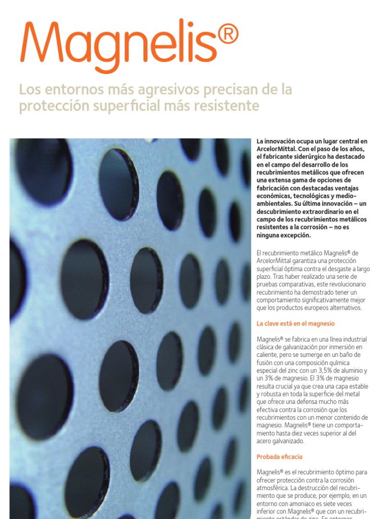 Magnelis Update Nov10 ES | PDF | Revestimiento | Aluminio