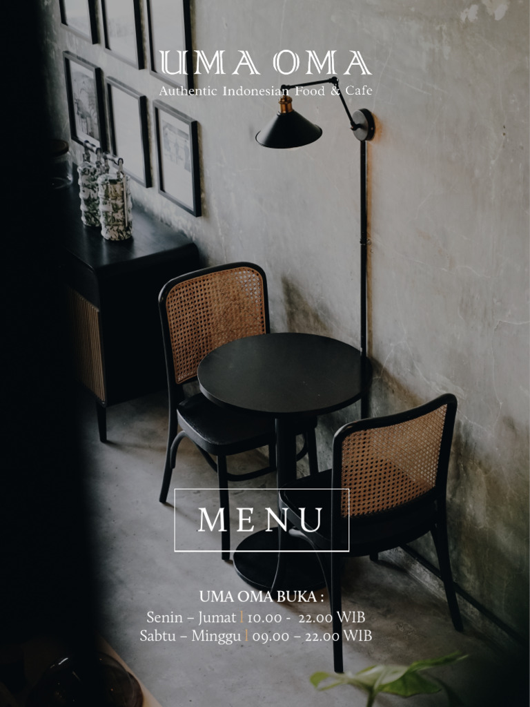 Menu Makanan dan Minuman Uma Oma | PDF