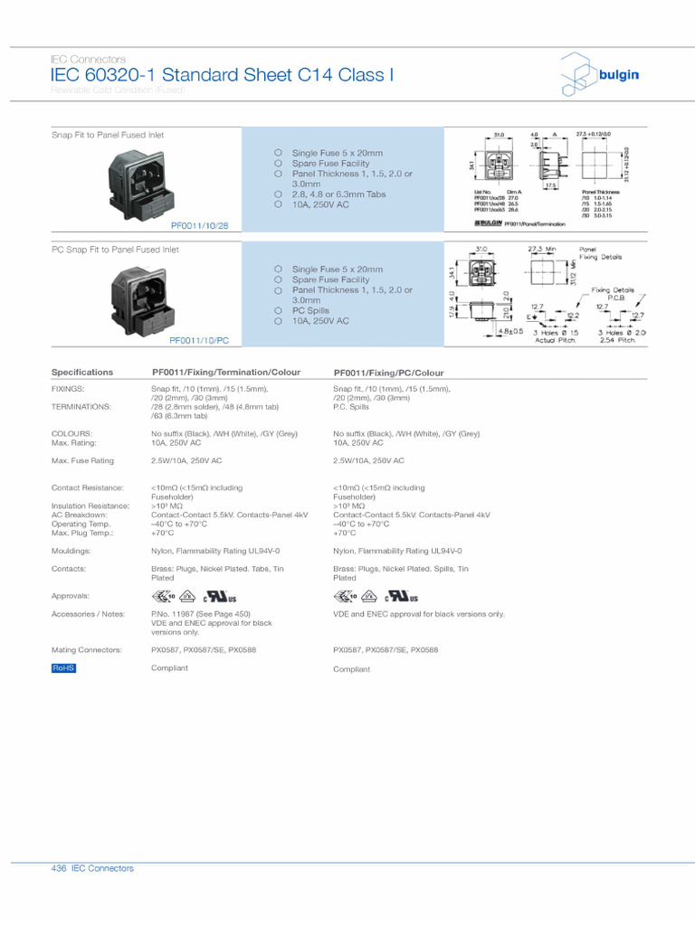 IEC Connectors | PDF
