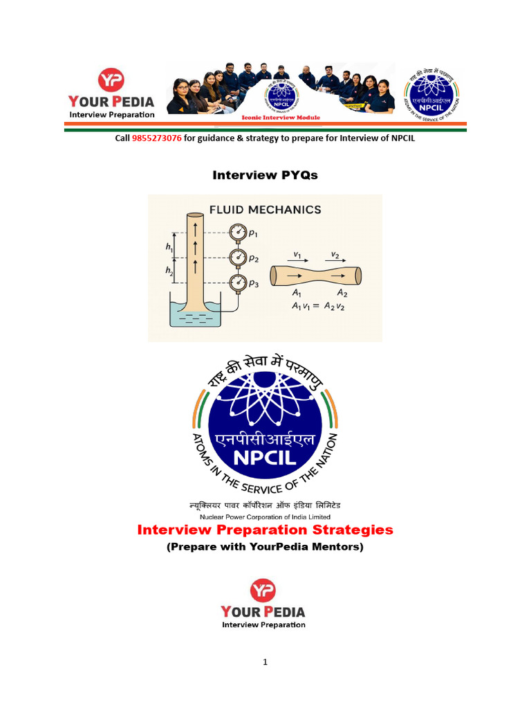 FM PYQ NPCIL Interviews | PDF | Boundary Layer | Fluid Dynamics