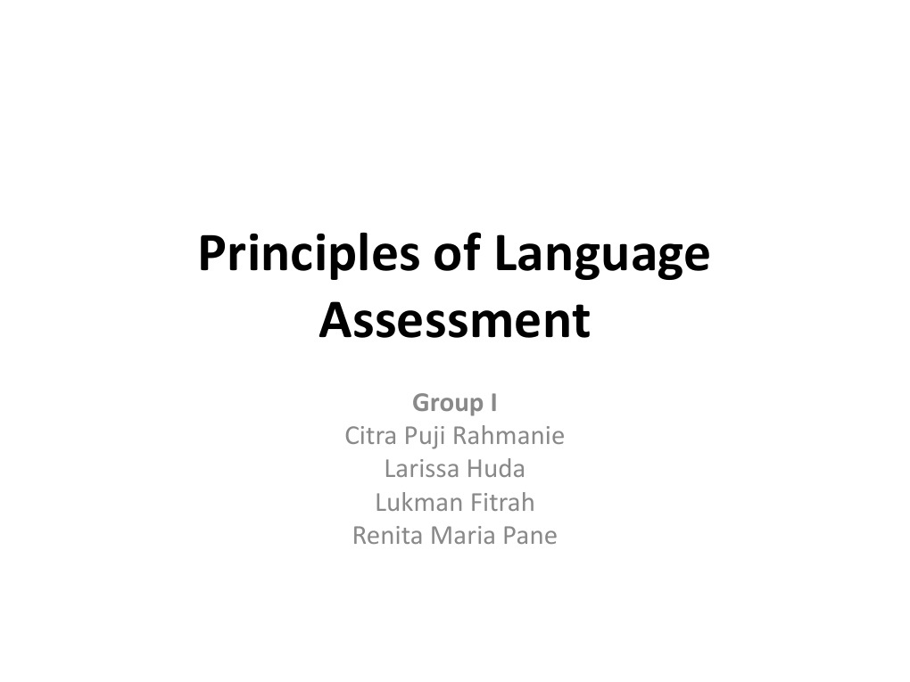 Language Assessment Principles Explained | PDF | Validity (Statistics ...