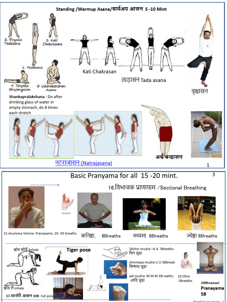 Basic-Yoga Practice 09-06-2022 | PDF | Breathing | Thorax