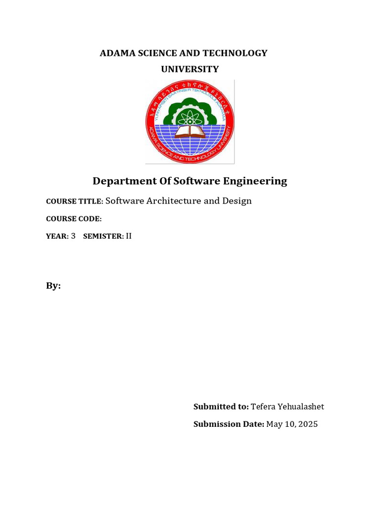Software Architecture and Design Documentation | PDF | Integer (Computer Science) | Databases