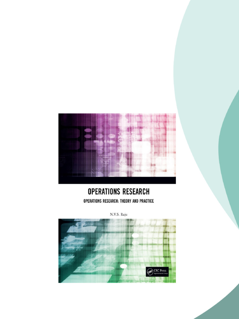 Operations Research-Operations Research: Theory and Practice 1st Edition N.V.S Raju (Author ...