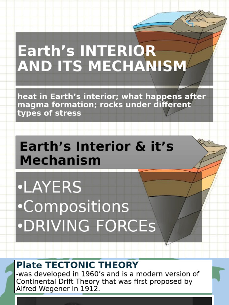 Earths Interior and Its Mechanism Group 6 | PDF | Plate Tectonics | Magma