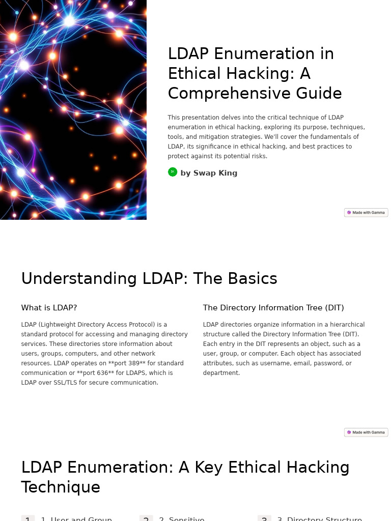 LDAP Enumeration in Ethical Hacking A Comprehensive Guide | PDF | Security | Computer Security