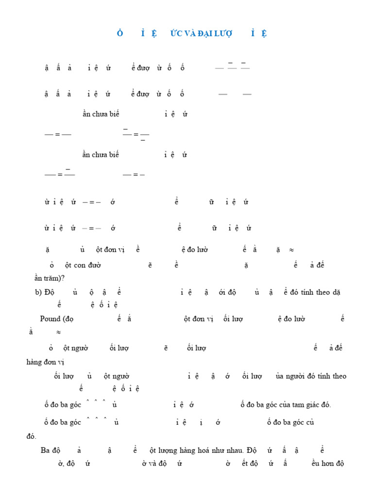 Buoi 6 Dai Luong Va Ti Le Thuc | PDF