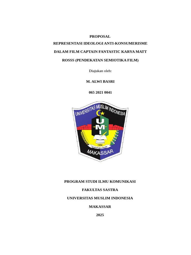 Proposal Penelitian - Awi UMI Terbaik | PDF