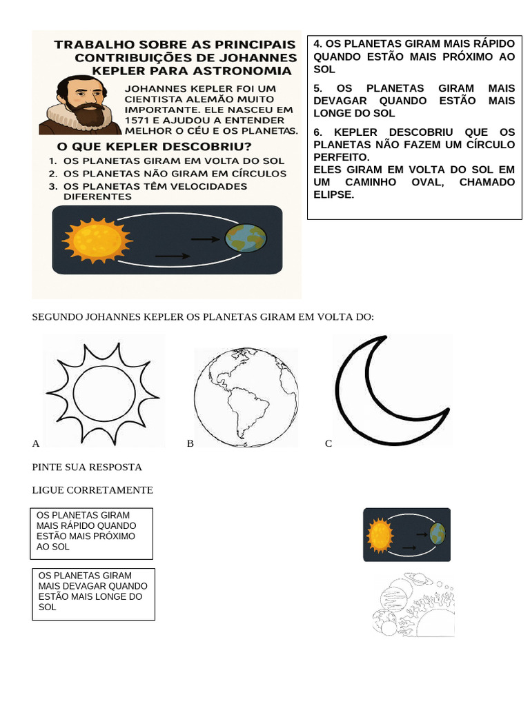 Segundo Johannes Kepler Os Planetas Giram em Volta Do | PDF