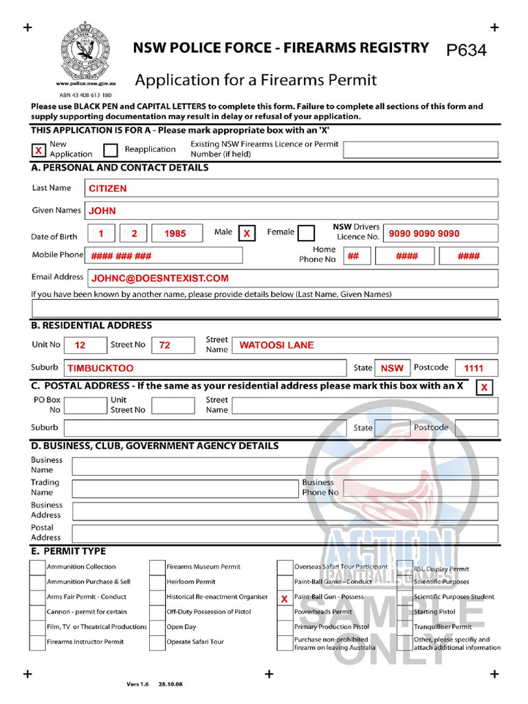 NSW Firearms Permit How To | PDF