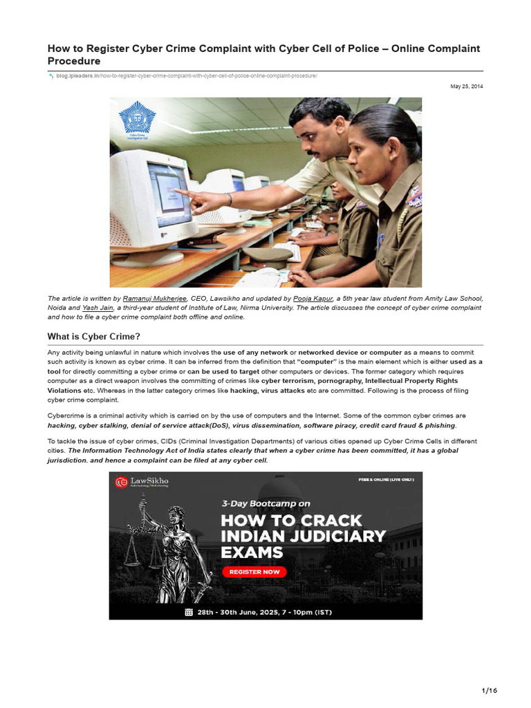 Blog - Ipleaders.in-How To Register Cyber Crime Complaint With Cyber ...
