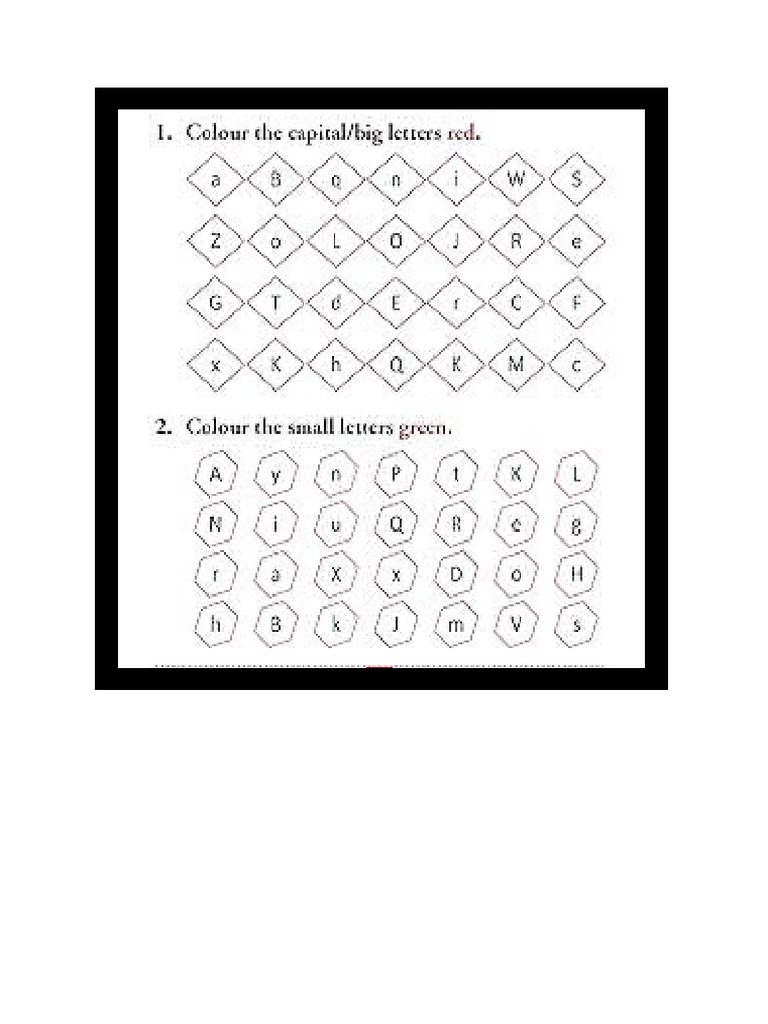 Counting Objects and Color Matching Activities | PDF