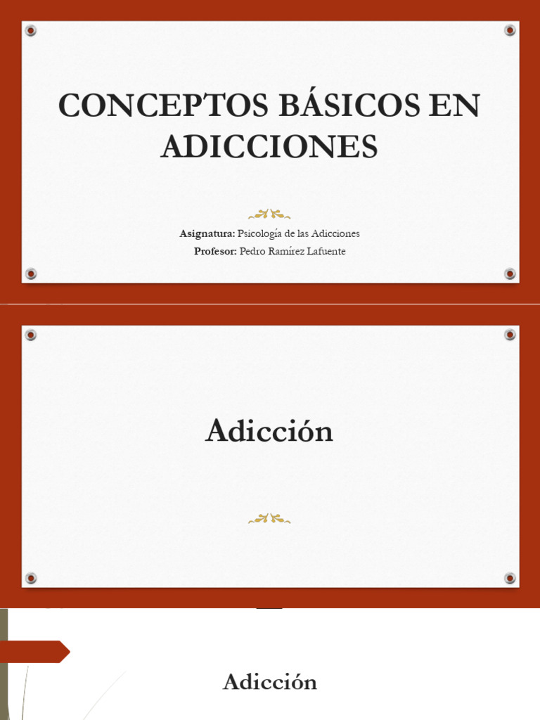 Teoria 1 Conceptos Basicos en Adicciones Psi | PDF | Despachador de drogas | Drogas