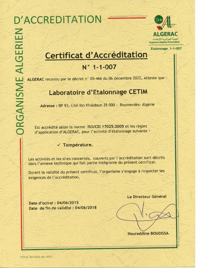 Certificat | PDF