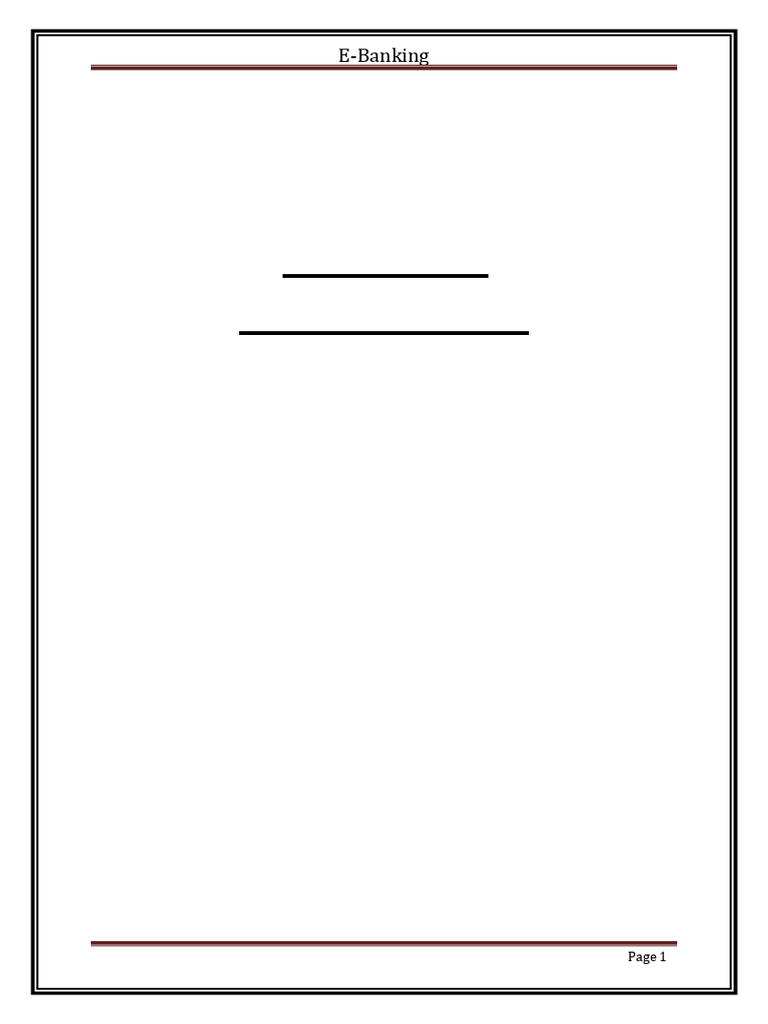 Soham BC-21-052 Project | PDF | Online Banking | Banks & Banking